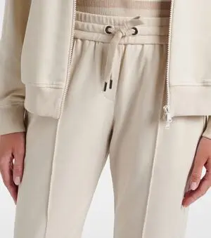 Brunello Cucinelli Monili Cotton Sweatpants - Beige