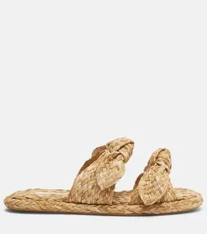 Zimmermann Carousel Raffia Espadrille Slides
