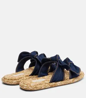Zimmermann Denim Espadrille Slides