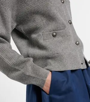Brunello Cucinelli Cashmere-blend Lame Cardigan