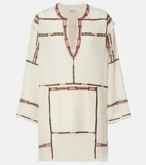 Isabel Marant Étoile Isabel Marant Freya Silk Mini Dress White