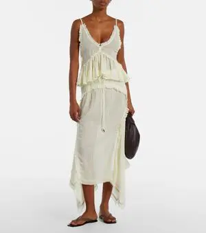 A.emery Kinto Suede Thong Sandals - Beige