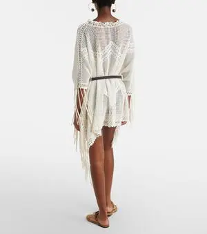 Isabel Marant Étoile Metilia Belted Crochet Minidress