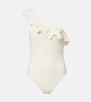 KARLA COLLETTO Faye One-shoulder Swimsuit - White