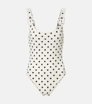 KARLA COLLETTO Polka Dot One Piece Swimsuit - White