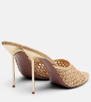 Paris Texas Lidia Woven Leather Mules