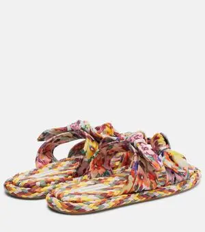 Zimmermann Carousel Printed Espadrille Slides