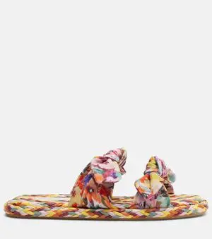 Zimmermann Carousel Printed Espadrille Slides