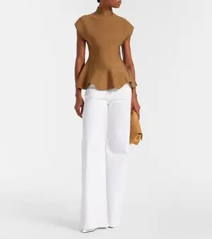 Khaite Delmonico High-rise Wide-leg Jeans