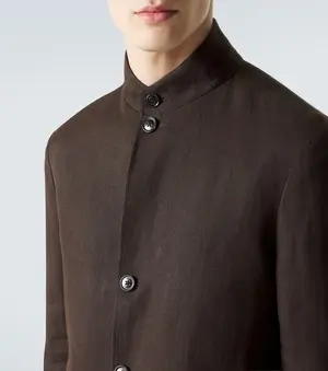 Zegna Il Conte" Linen Jacket - Brown