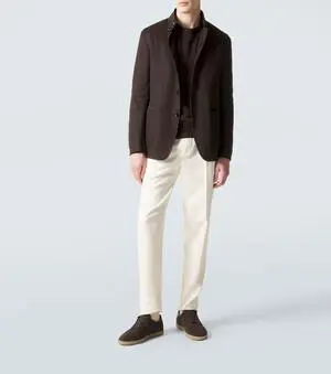 Zegna Il Conte" Linen Jacket - Brown