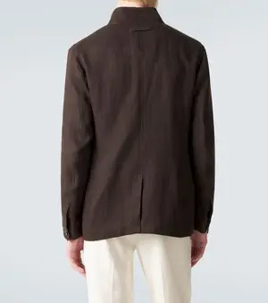 Zegna Il Conte" Linen Jacket - Brown