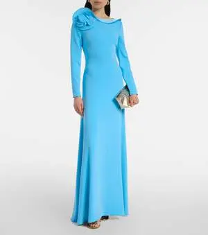 Roland Mouret Gown With Floral Appliqu