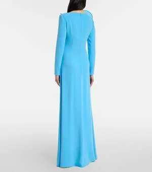 Roland Mouret Gown With Floral Appliqu
