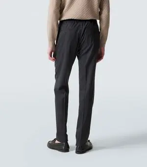Incotex Virgin Wool Tapered Pants - Grey