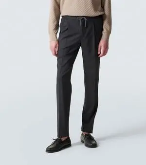 Incotex Virgin Wool Tapered Pants - Grey