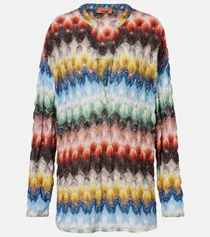 Missoni Metallic Knit Blouse - Multicoloured