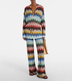 Missoni Metallic Knit Blouse