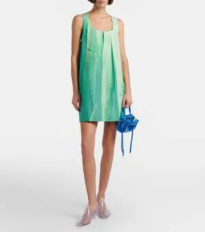 Loewe Printed Leather Mini Dress