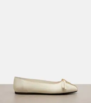 Prada Leather Ballet Flats
