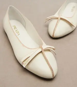Prada Leather Ballet Flats
