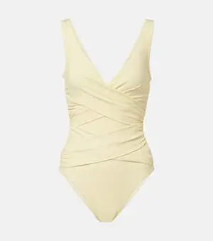 KARLA COLLETTO Draped One-piece Swimsuit - Yellow