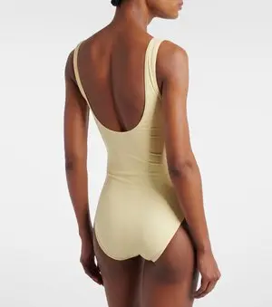 KARLA COLLETTO Draped One-piece Swimsuit - Yellow