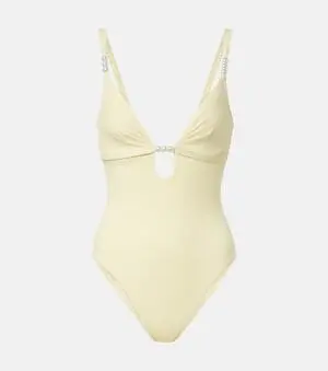 KARLA COLLETTO Embellished Swimsuit - Yellow