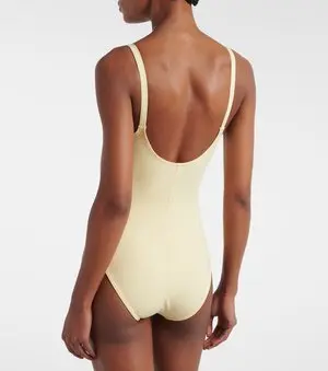 KARLA COLLETTO Embellished One-piece Swimsuit - Yellow