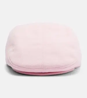 Ruslan Baginskiy Embroidered Cotton Newsboy Cap - Pink