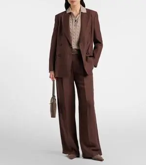 Brunello Cucinelli Suede Slingback Pumps