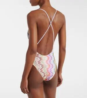 Missoni Zigzag Print One-piece Swimsuit