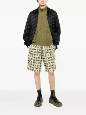 Moncler Printed Drawstring Shorts
