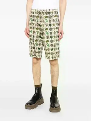 Moncler Printed Drawstring Shorts