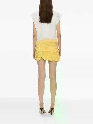 Christopher Esber Pleated Mini Skirt With Cut-out Detail
