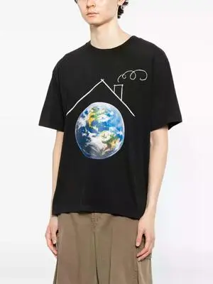MELT Graphic-print Round Neck T-shirt