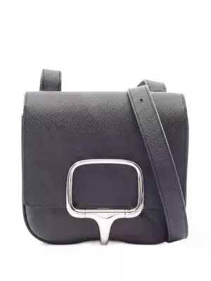 Hermès Della Cavalleria Leather Crossbody Bag - Black