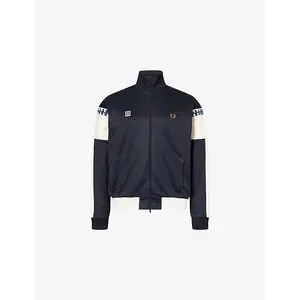 Fred Perry X Meyba Funnel-neck Jersey Track Jacket - Navy