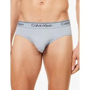 Calvin Klein Logo-waistband Pack-of-three Micro-stretch Briefs