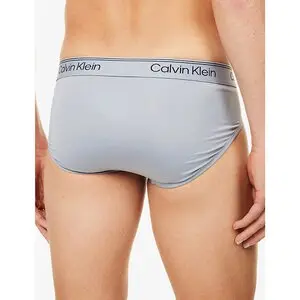 Calvin Klein Logo-waistband Pack-of-three Micro-stretch Briefs