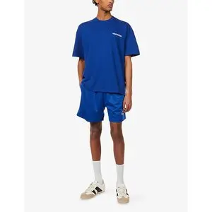 COLE BUXTON Sportswear Logo-print Cotton-jersey T-shirt - Cobalt Blue