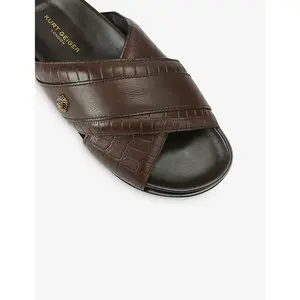 Kurt Geiger Baron Flat Leather Sandals