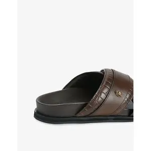 Kurt Geiger Baron Flat Leather Sandals