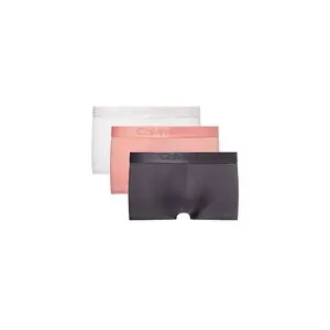 Calvin Klein Low-rise Logo-waistband Stretch-jersey Trunks - Multi