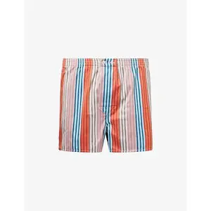 Derek Rose Wellington Classic-fit Cotton Boxer Shorts - Multi-coloured