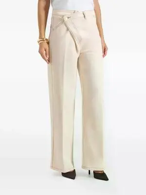 Manière De Voir Wrapover Wide-leg Jeans