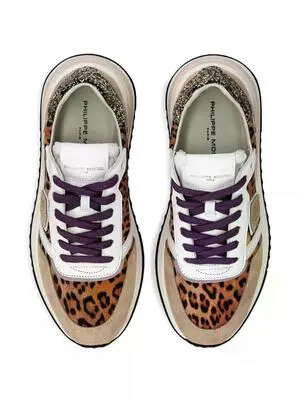 Philippe Model Tropez 2.1 Leopard Print Sneakers - Neutrals