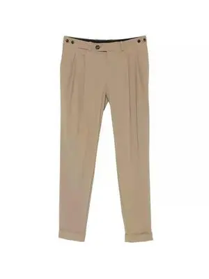 RRD Pleated Turn-up Trousers - Neutrals