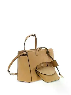 HIDESINS Suede Tote Bag - Neutrals