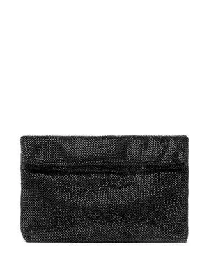 TWENTY FOURHAITCH Embellished Clutch - Black